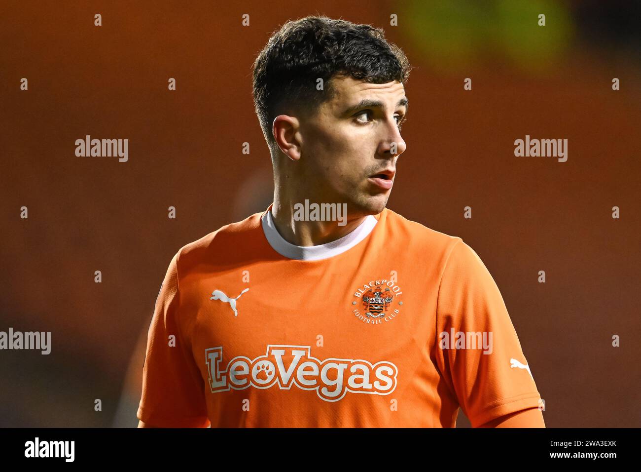 Albie Morgan of Blackpool during the Sky Bet League 1 match Blackpool ...