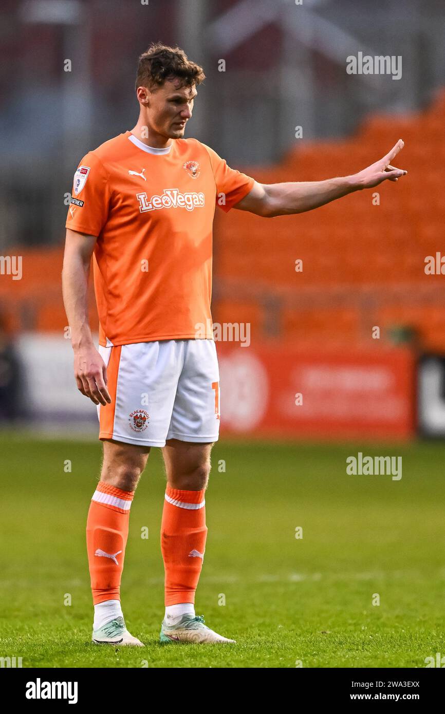 Matty Virtue of Blackpool gives his team instructions during the Sky ...