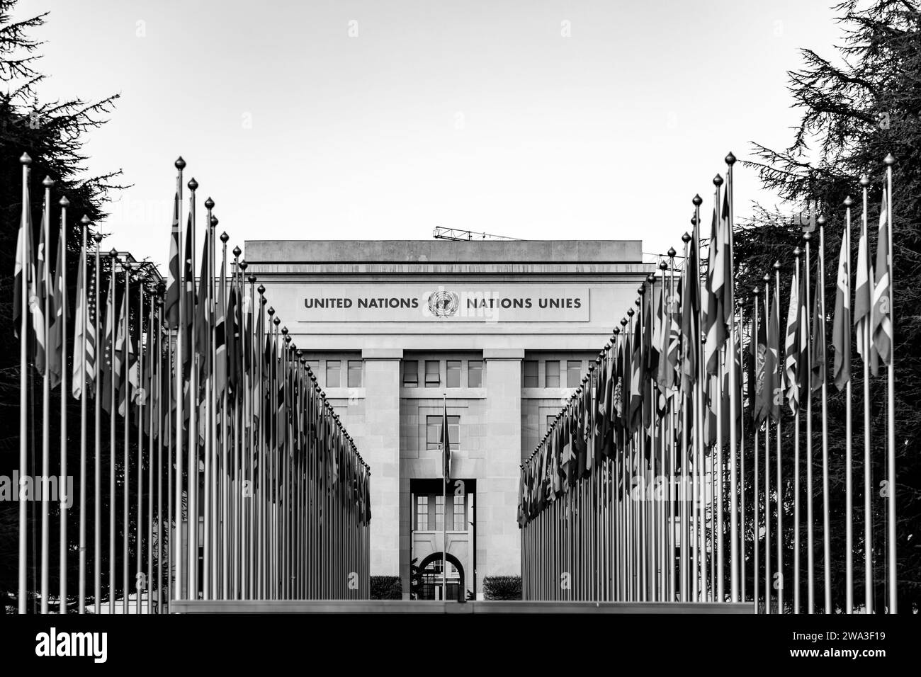 Geneva, Switzerland - 25 March 2022: The United Nations Office at ...