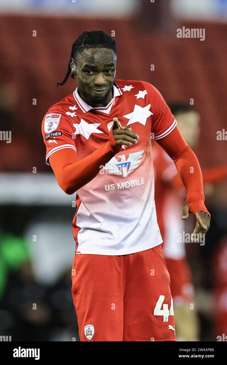 Devante Cole of Barnsley during the Sky Bet League 1 match Barnsley vs ...