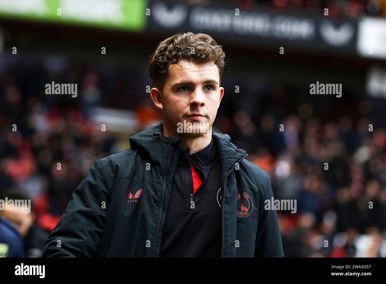 London on Monday 1st January 2024. Patrick Casey of Charlton Athletic ...