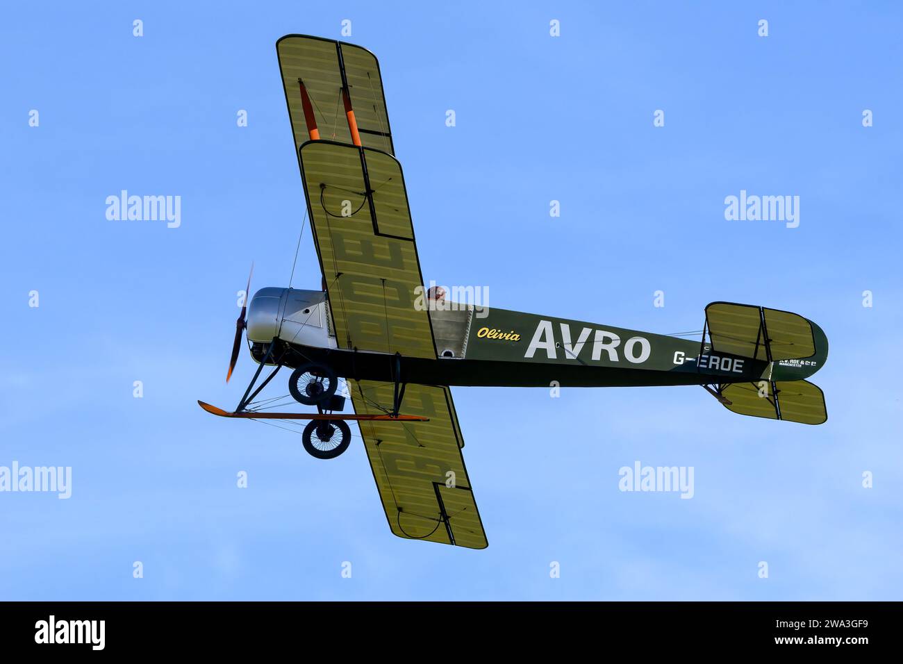Replica Avro 504k biplane of the WW1 era Stock Photo - Alamy