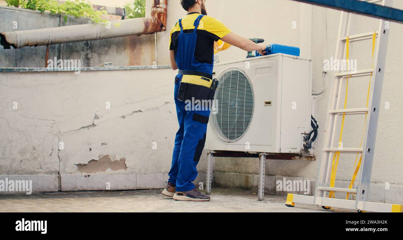 Electrician arriving on location to help fix system electrical issues ... Electrician arriving on location to help fix system electrical issues ...