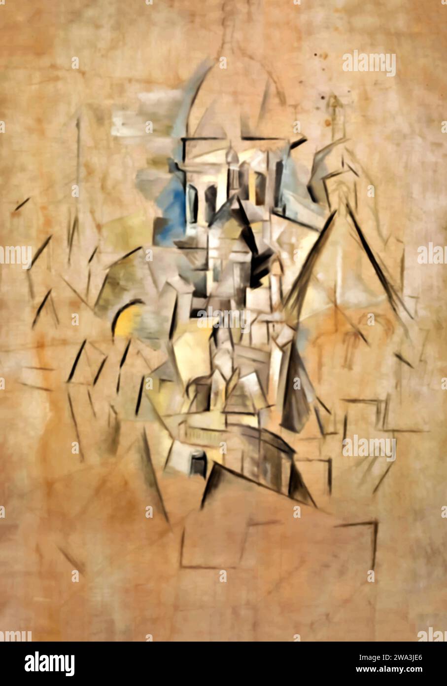 The Sacr-Coeur, 1909-10 (Painting) by Artist Picasso, Pablo (1881-1973 ...