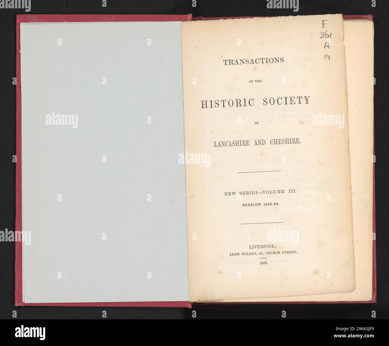 Transactions of the Historic Society of Lancashire and Cheshire, 1863 ...