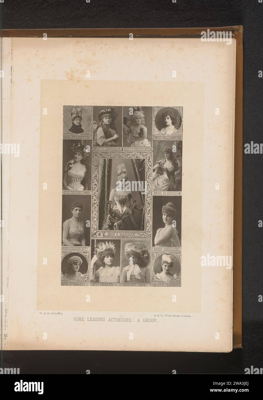 Photo production of thirteen portraits of actresses, William & Daniel ...