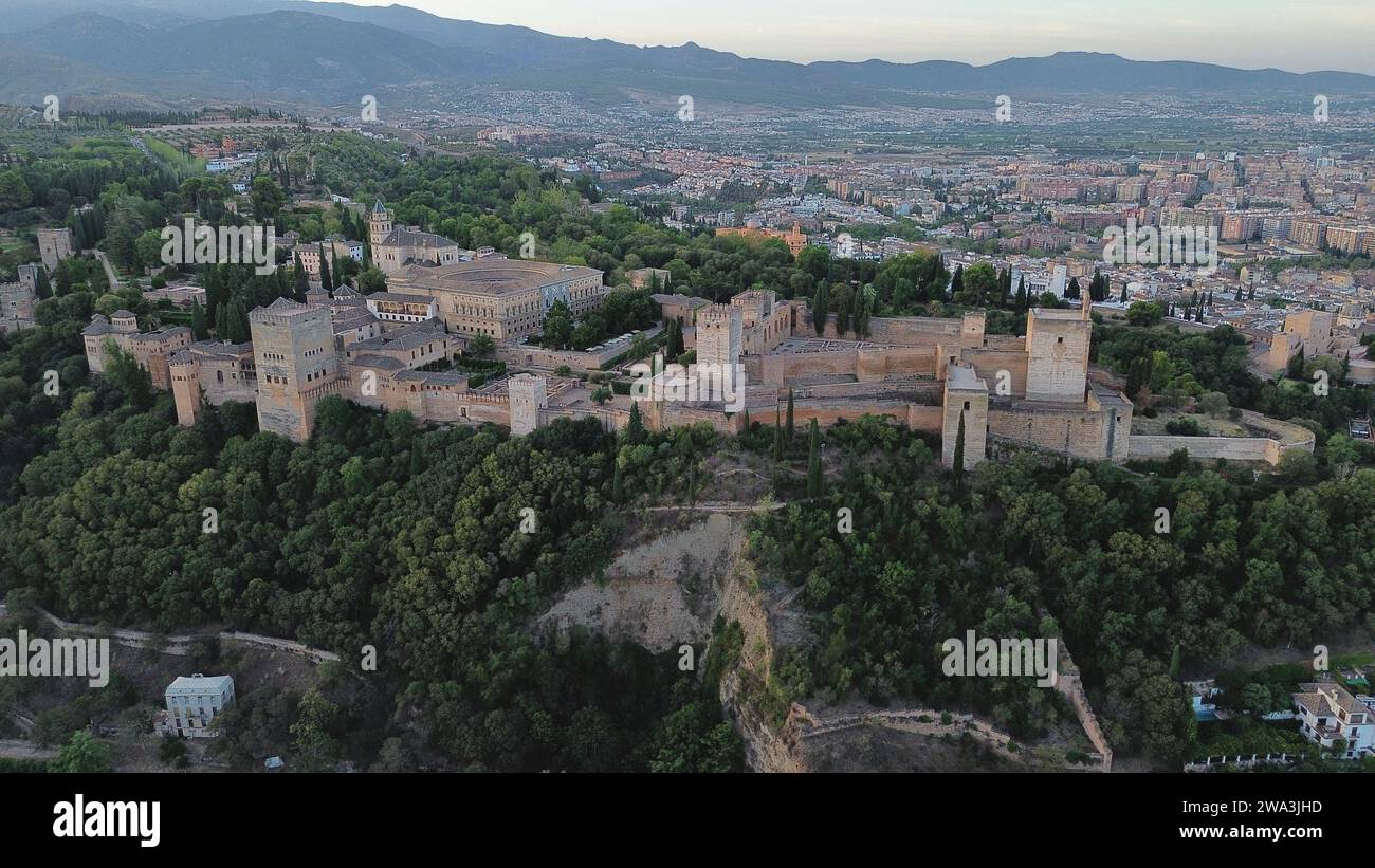 Drone photo alhambra granada spain hi-res stock photography and images ...
