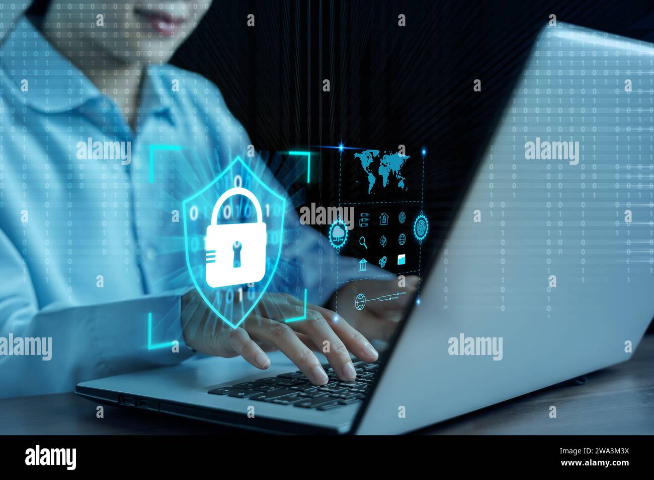 Cybersecurity Privacy Data Protection And Encryption Concept Internet