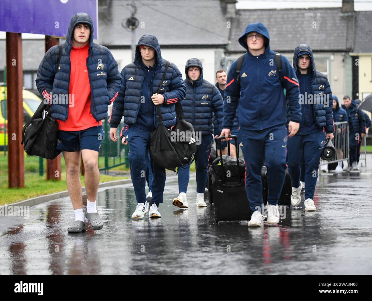 Galway, Ireland. 1st Jan, 2024. Brian Gleeson, Gavin Coombes, Chris ...