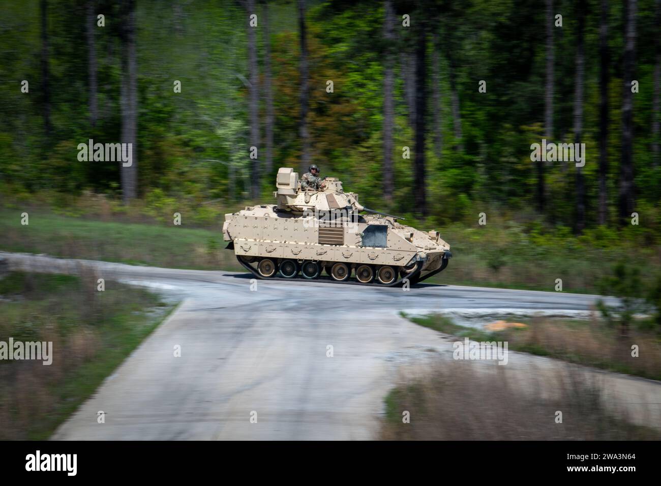 An M2A3 Bradley Fighting Vehicle Stock Photo - Alamy