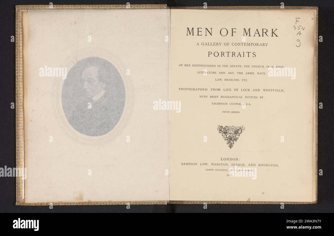 Men of mark, Thompson Cooper, 1881 book London paper. linen (material ...