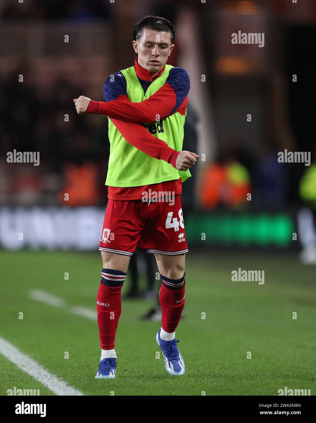 Middlesbrough on Monday 1st January 2024. Middlesbrough's Calum ...