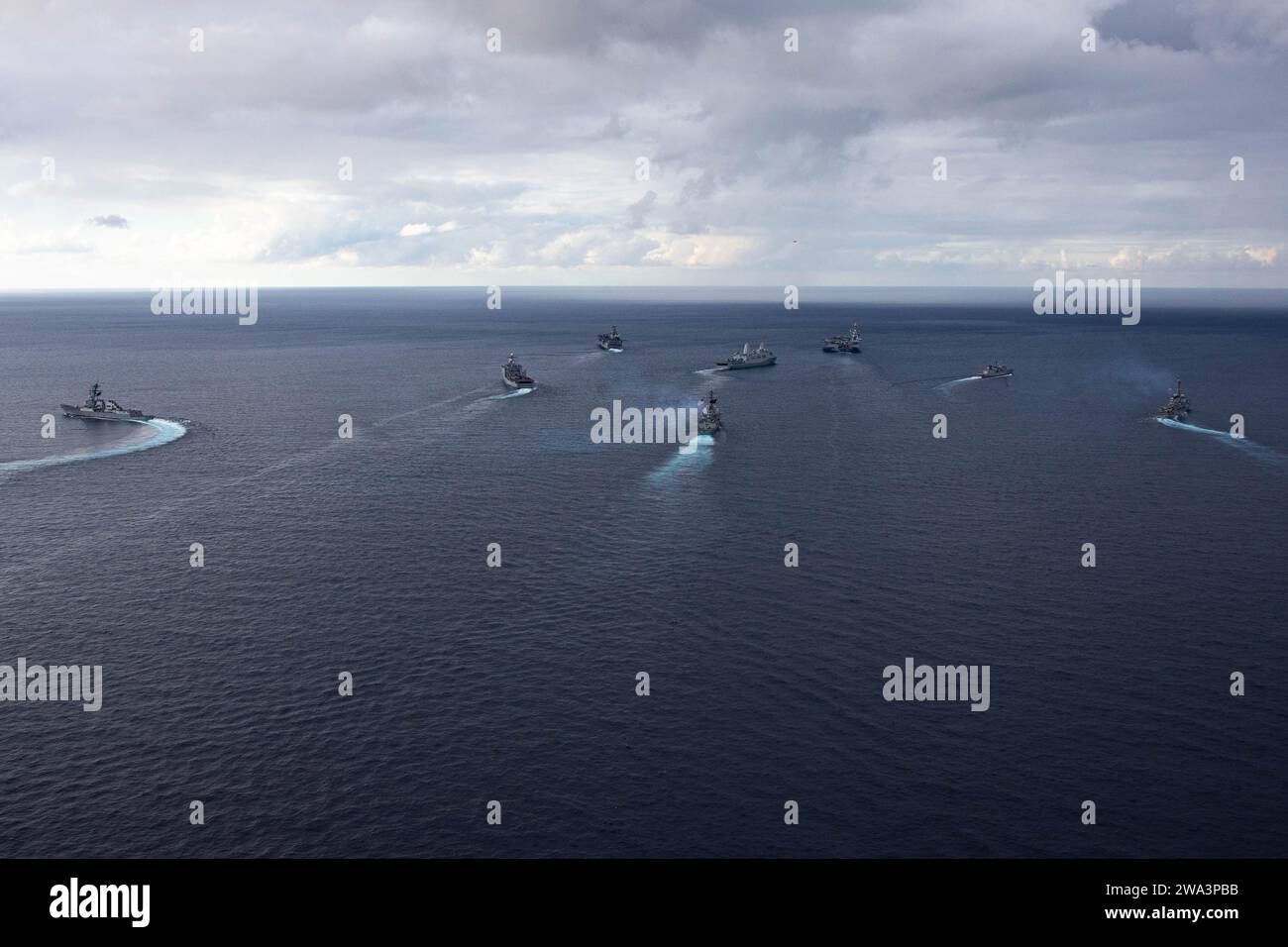 Ships from the Gerald R. Ford Carrier Strike Group (GRFCSG) and the ...