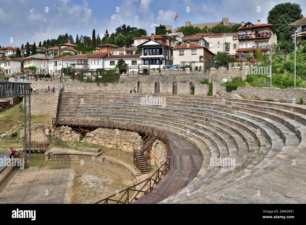Theatre of Lychnidos, amphitheatre, Ohrid, North Macedonia Stock Photo ...