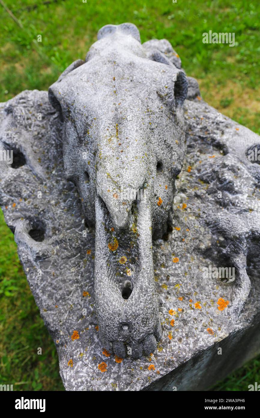 The Swedish grave, former mass grave of 300 Swedish cavalry soldiers ...