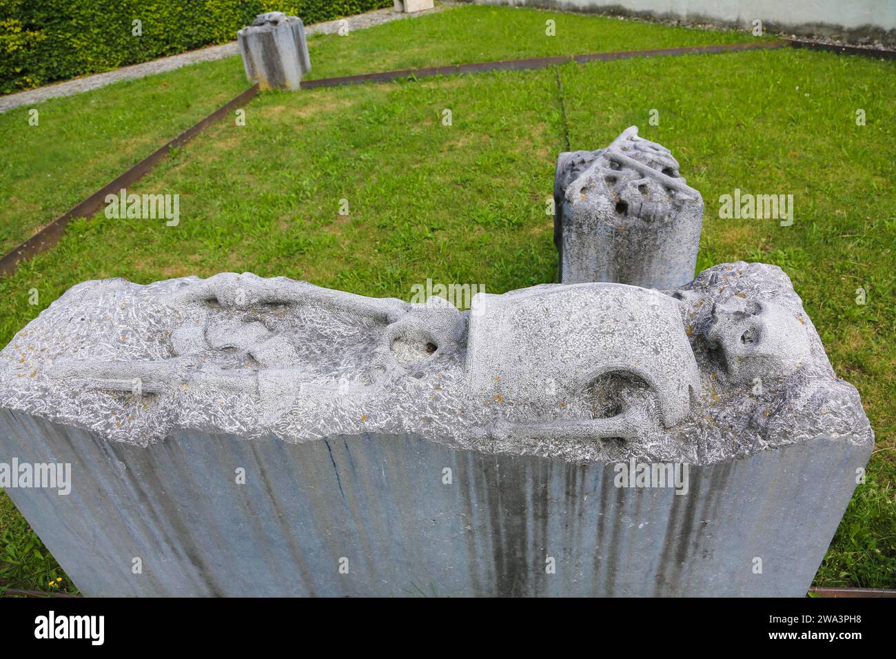 The Swedish grave, former mass grave of 300 Swedish cavalry soldiers ...