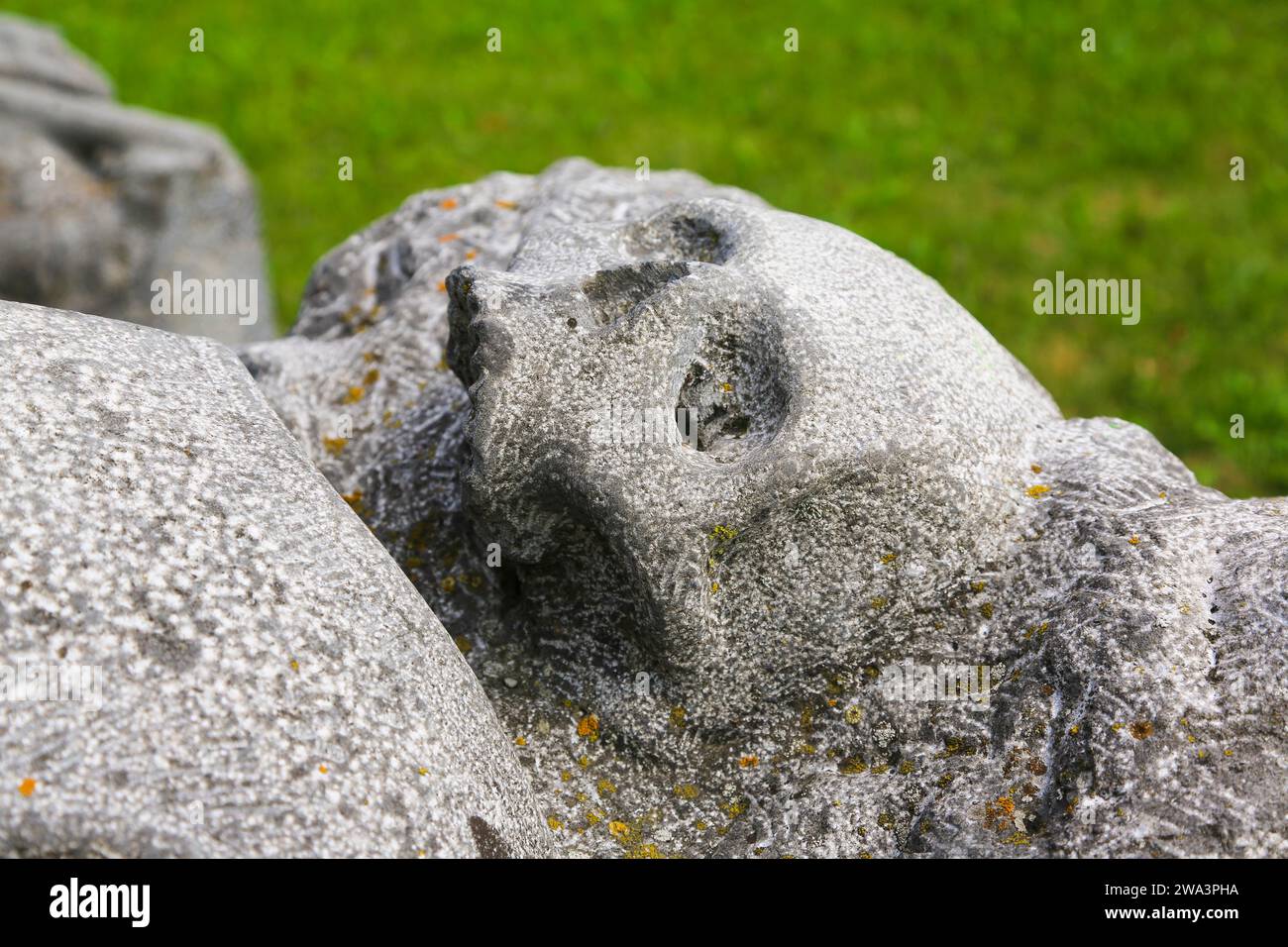 The Swedish grave, former mass grave of 300 Swedish cavalry soldiers ...