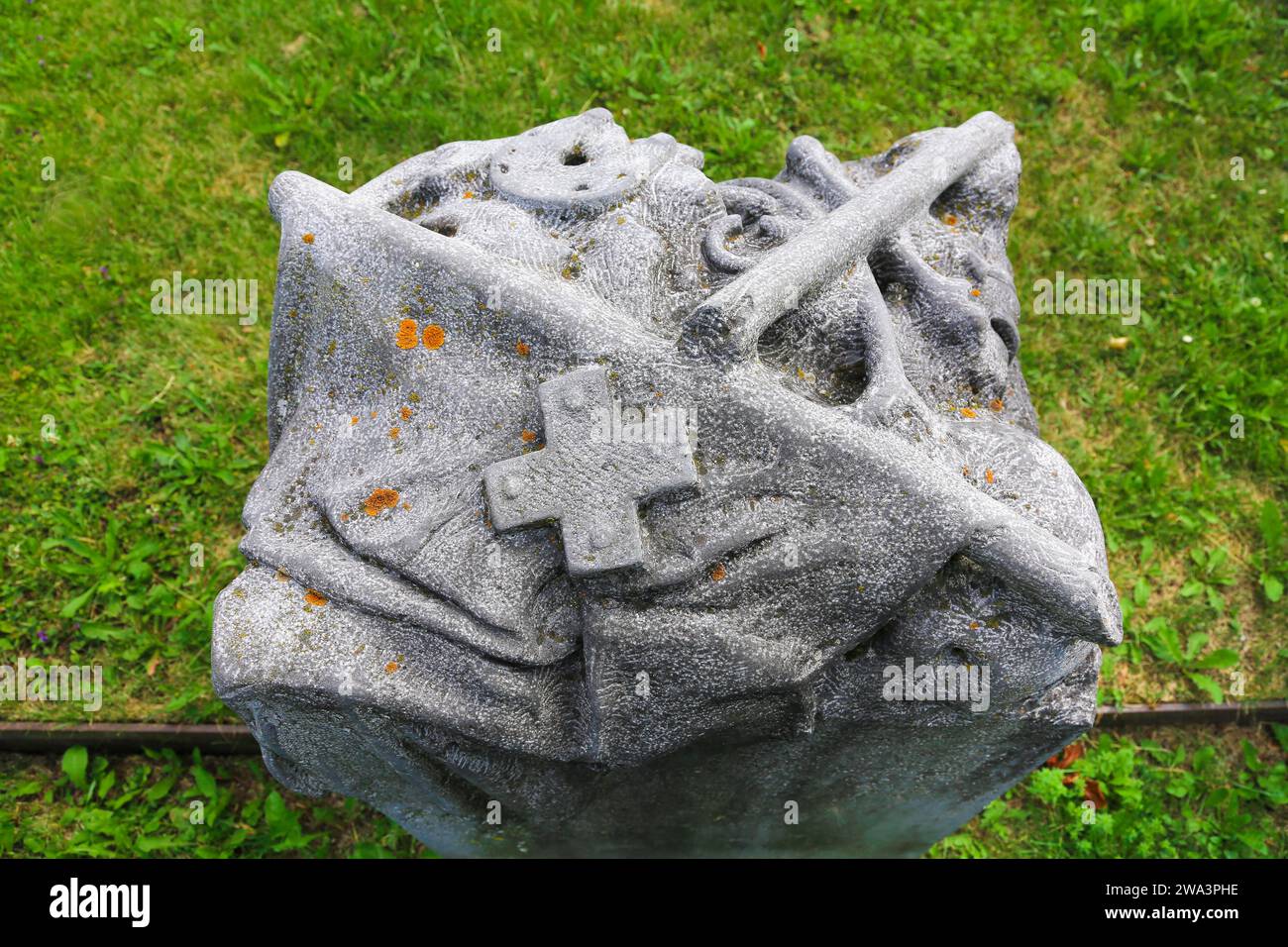 The Swedish grave, former mass grave of 300 Swedish cavalry soldiers ...