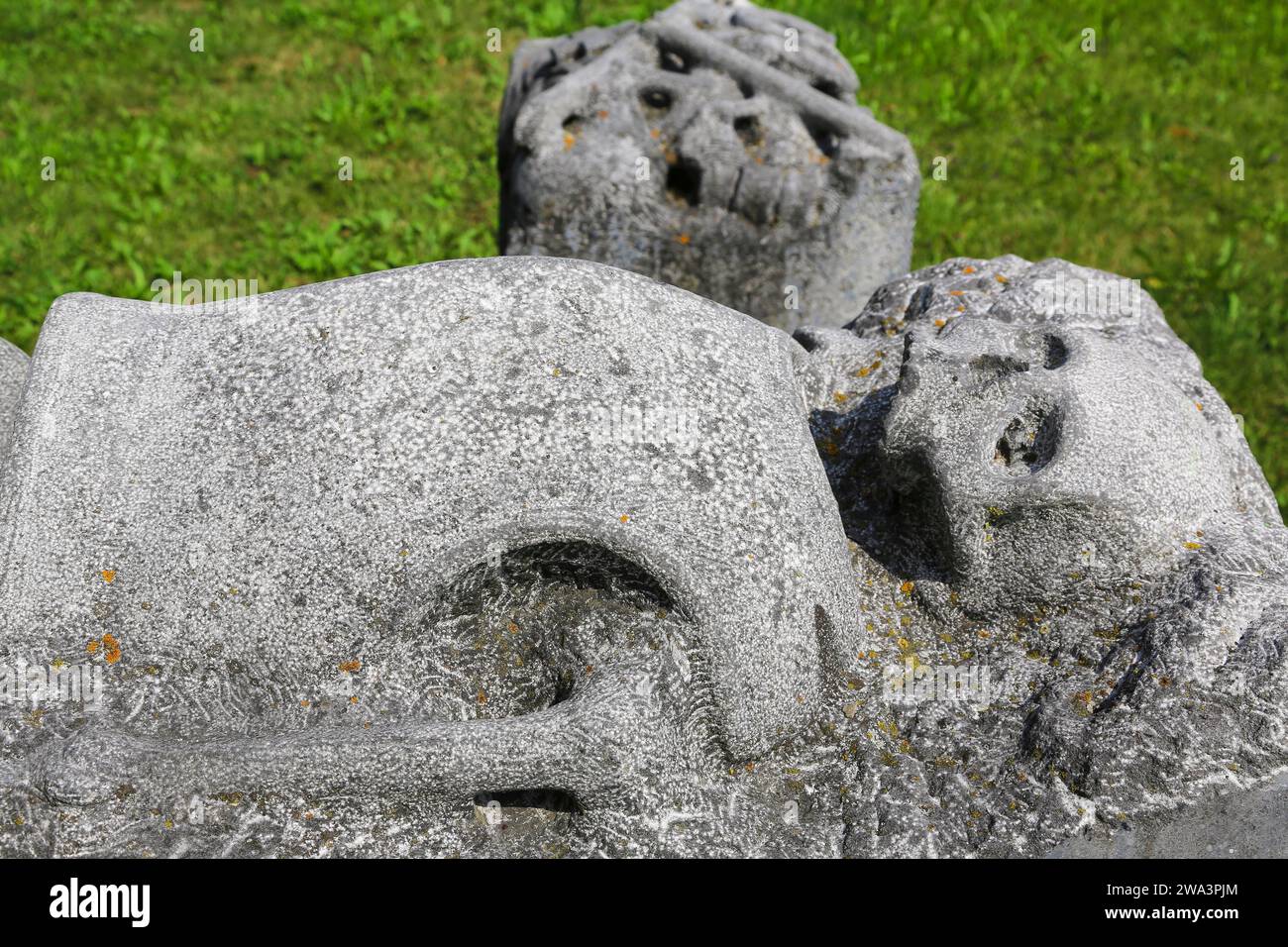 The Swedish grave, former mass grave of 300 Swedish cavalry soldiers ...