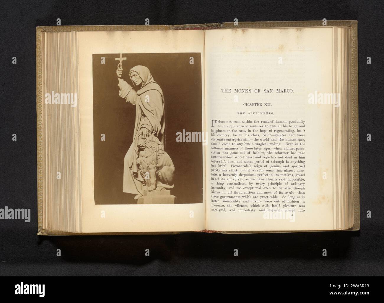 Statue of Girolamo Savonarola with a lion, anonymous, c. 1878 - in or ...