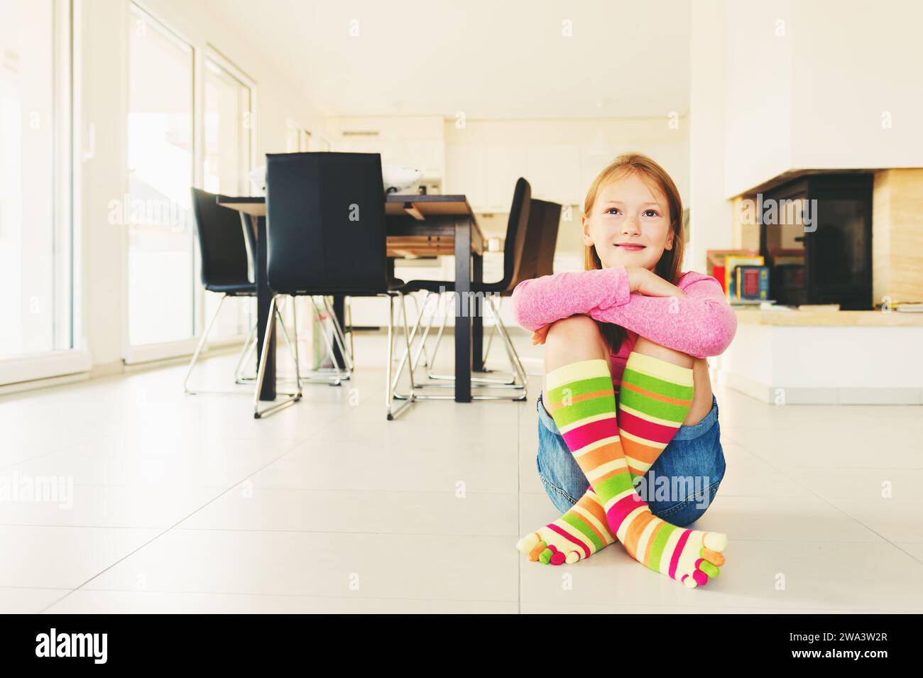 Girl wearing socks hi-res stock photography and images - Alamy