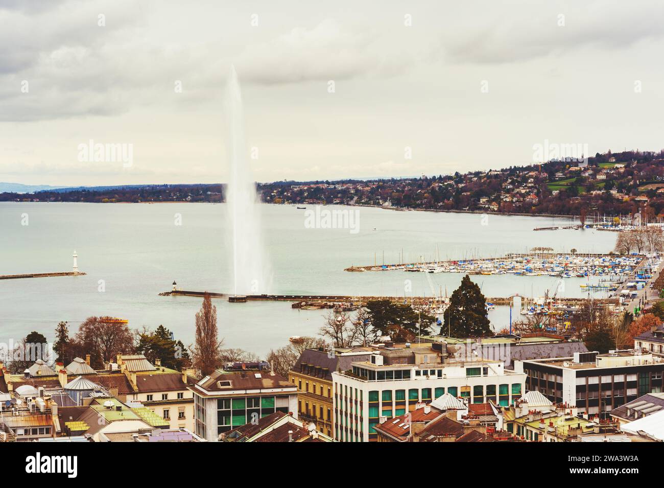 Geneva landscape, Switzerland Stock Photo - Alamy