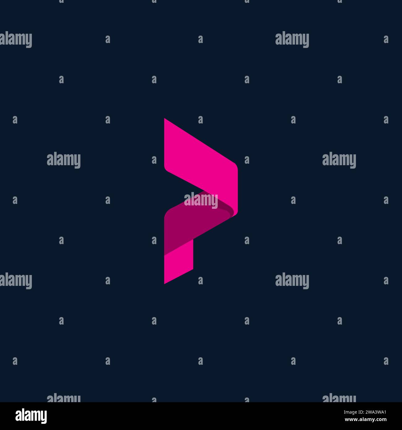 Letter p for digital vector logo hi-res stock photography and images ...
