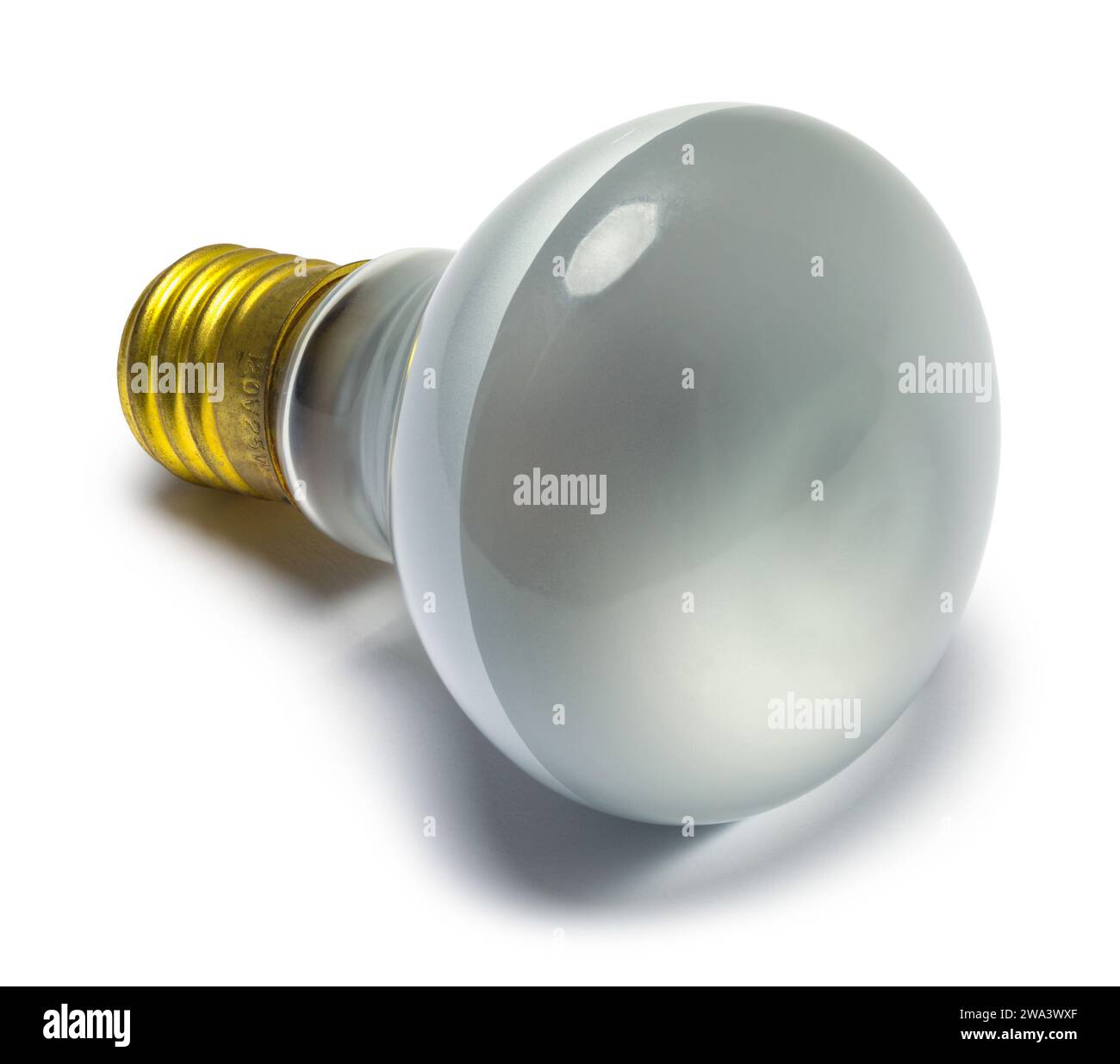 120 Volt Glass Lightbulb Cut Out on White Stock Photo - Alamy
