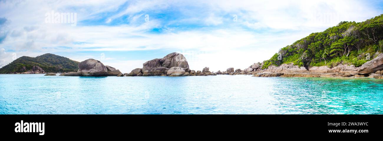 Beautiful panoramic landscape of the Similan Islands in Thailand - most ...