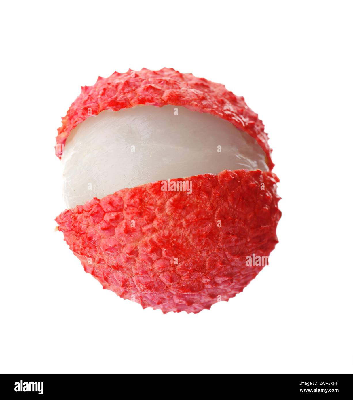 Whole ripe lychee fruit isolated on white Stock Photo - Alamy