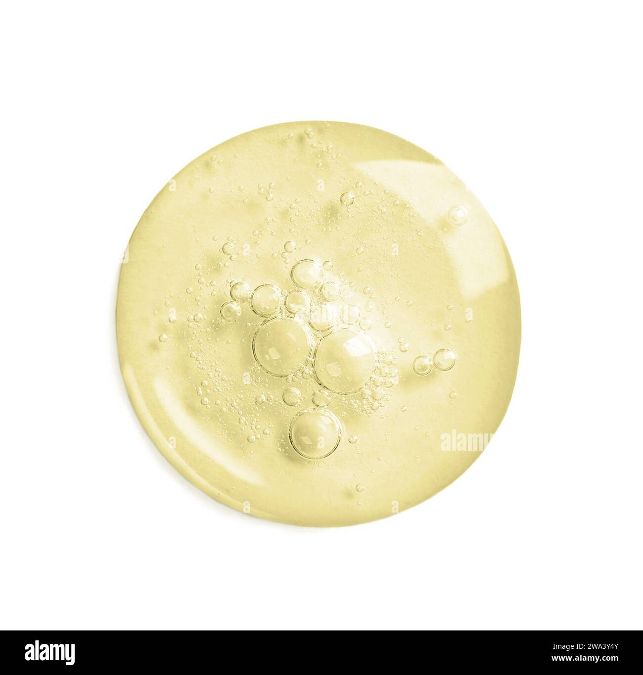 Serum drop on white background, top view. Skin care product Stock Photo ...