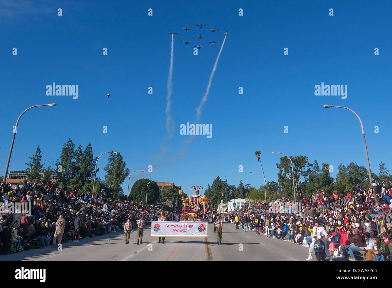 Los Angeles, United States. 01st Jan, 2024. Tiger Squadron Flyover is ...