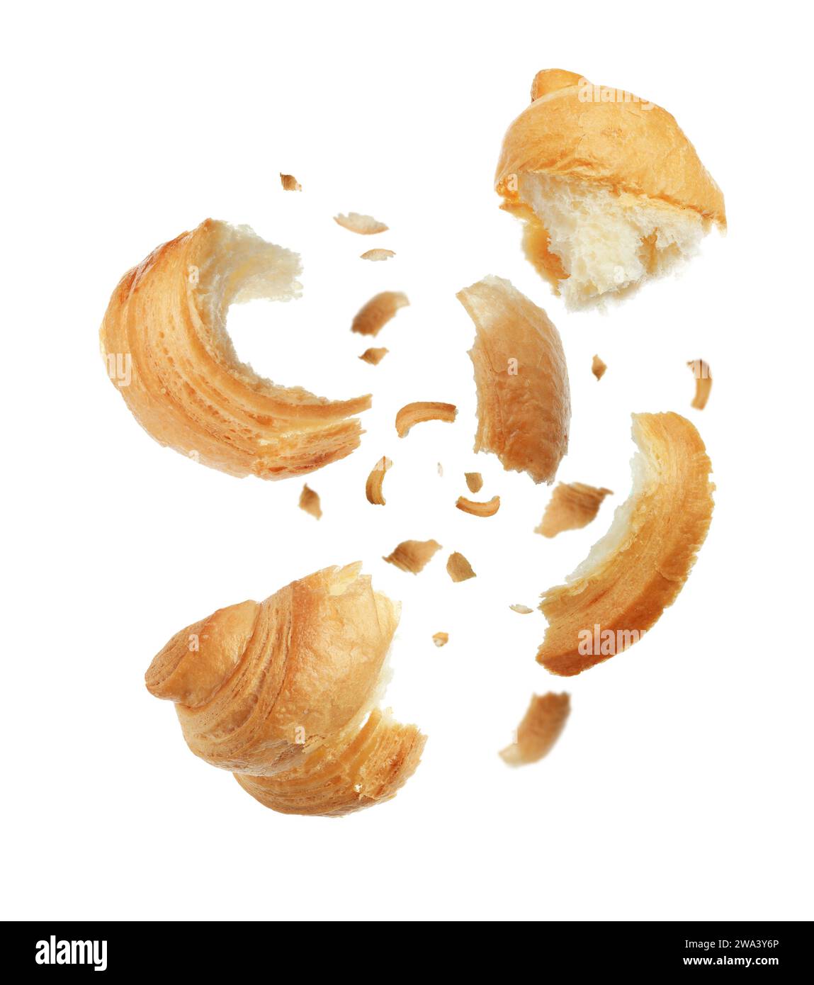 Whole golden french croissant hi-res stock photography and images - Alamy
