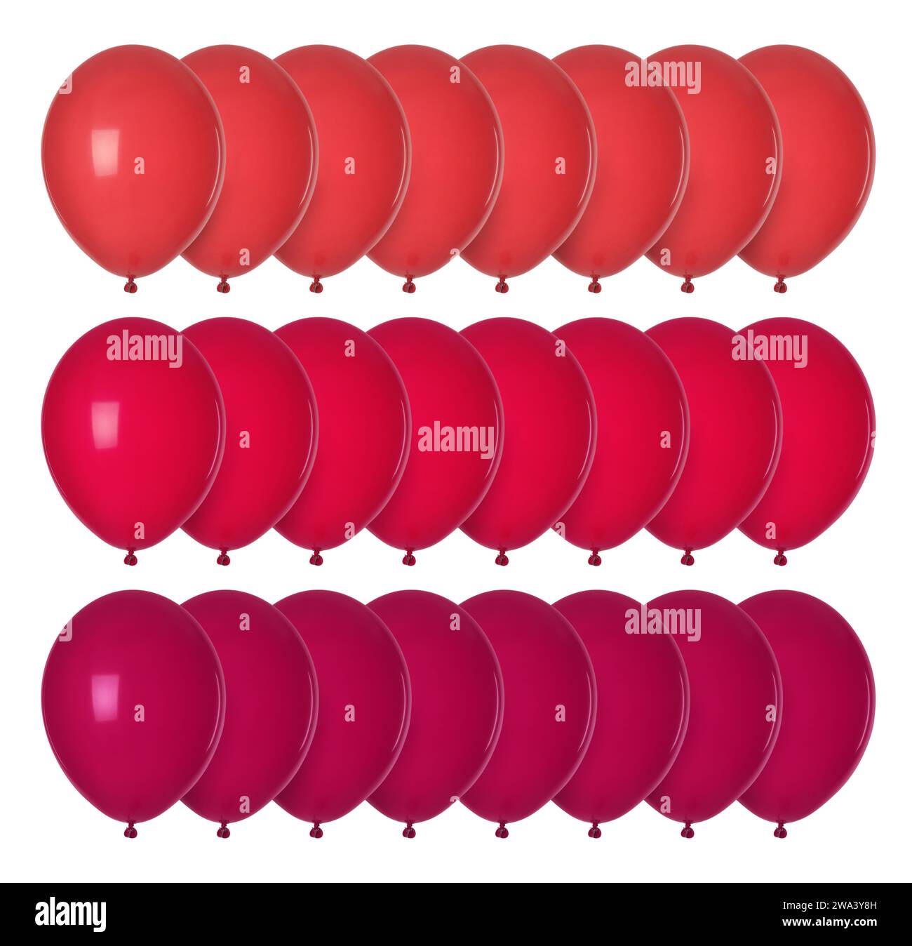 Different colorful balloons isolated on white, set Stock Photo - Alamy