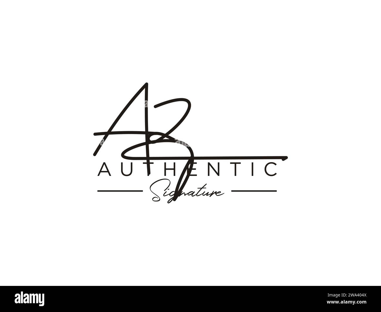 AZ Signature Logo Template Vector Stock Vector Image & Art - Alamy
