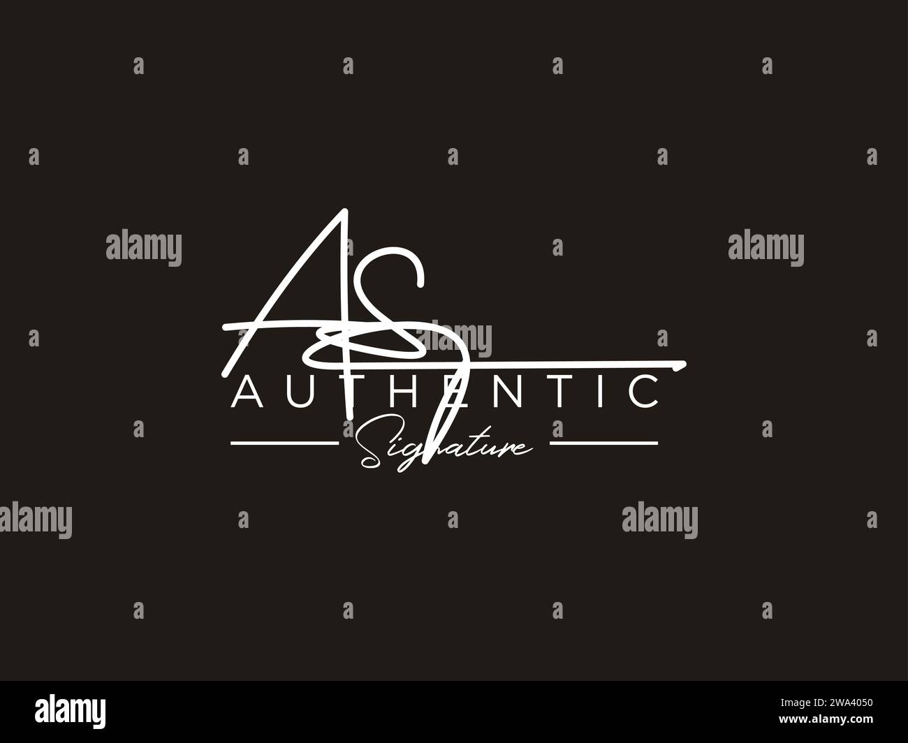 AS Signature Logo Template Vector Stock Vector Image & Art - Alamy