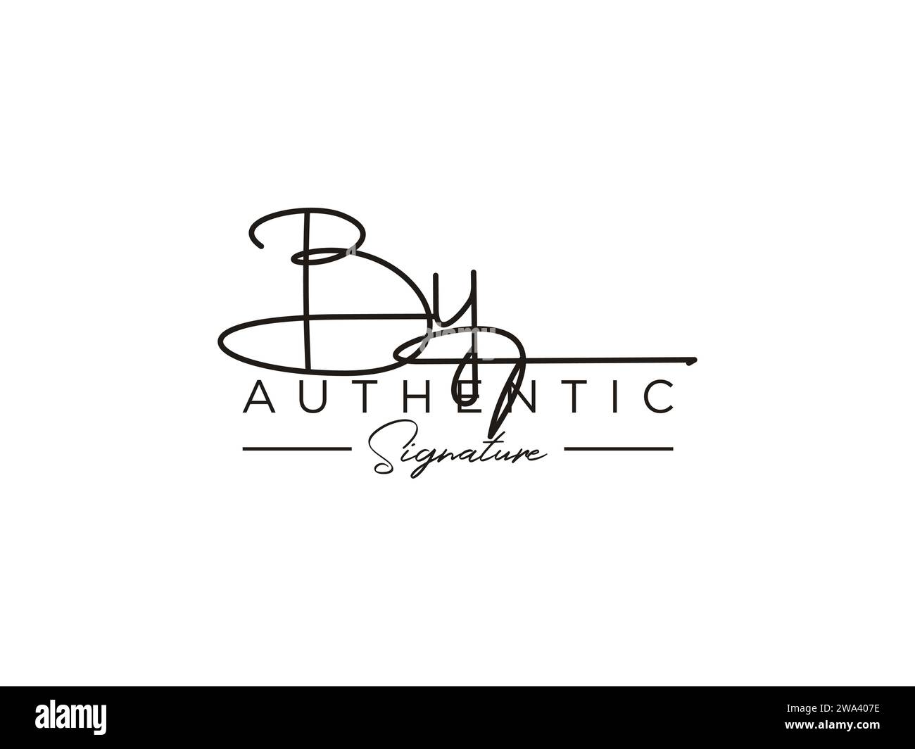 Handwritten signature Stock Vector Images - Alamy