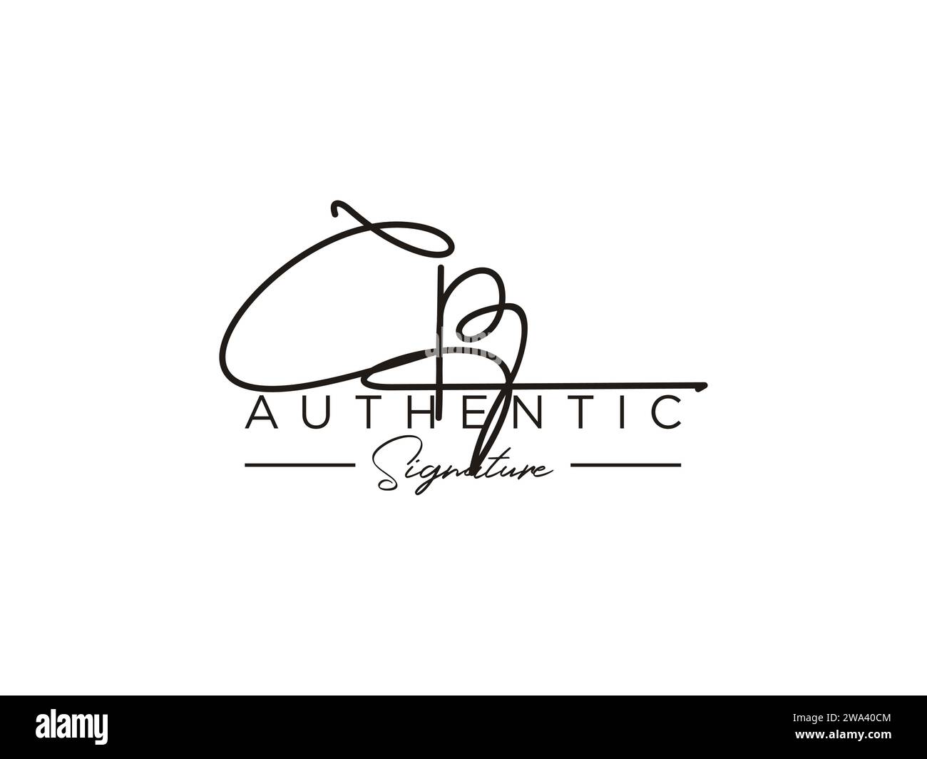CP Signature Logo Template Vector Stock Vector Image & Art - Alamy