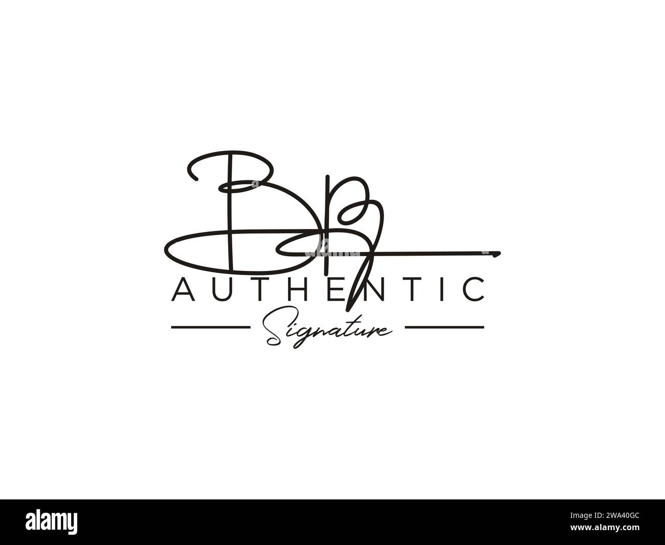 BP Signature Logo Template Vector Stock Vector Image & Art - Alamy