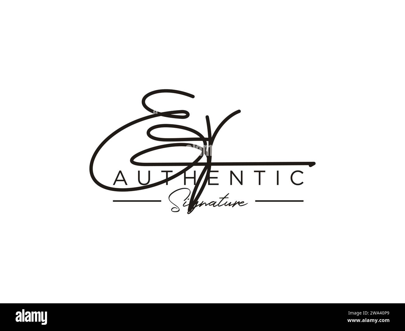 ER Signature Logo Template Vector Stock Vector Image & Art - Alamy