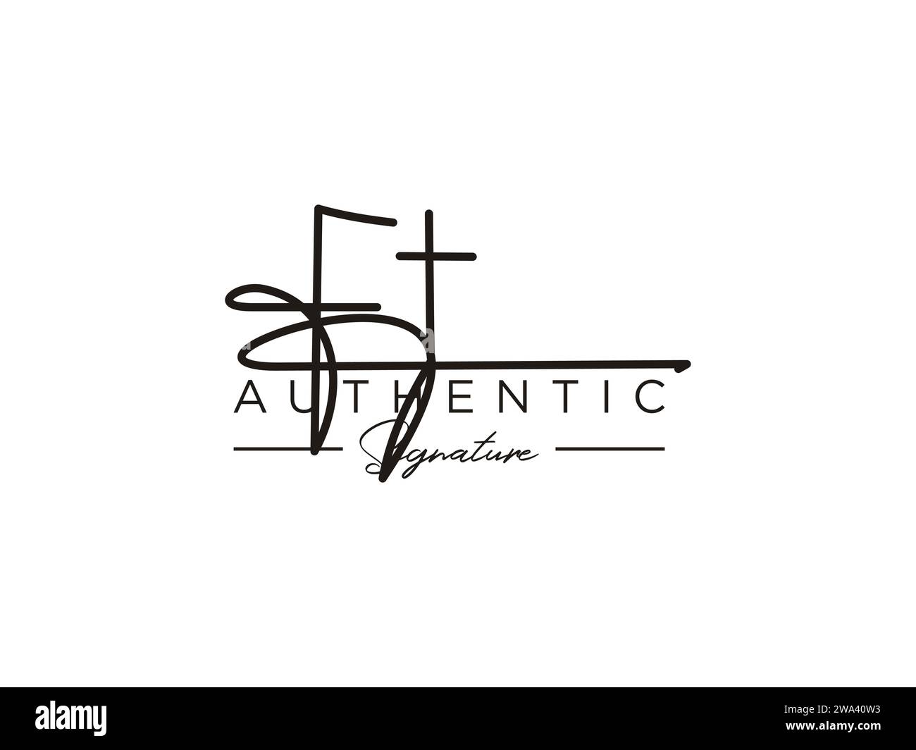 Ft signature Stock Vector Images - Alamy
