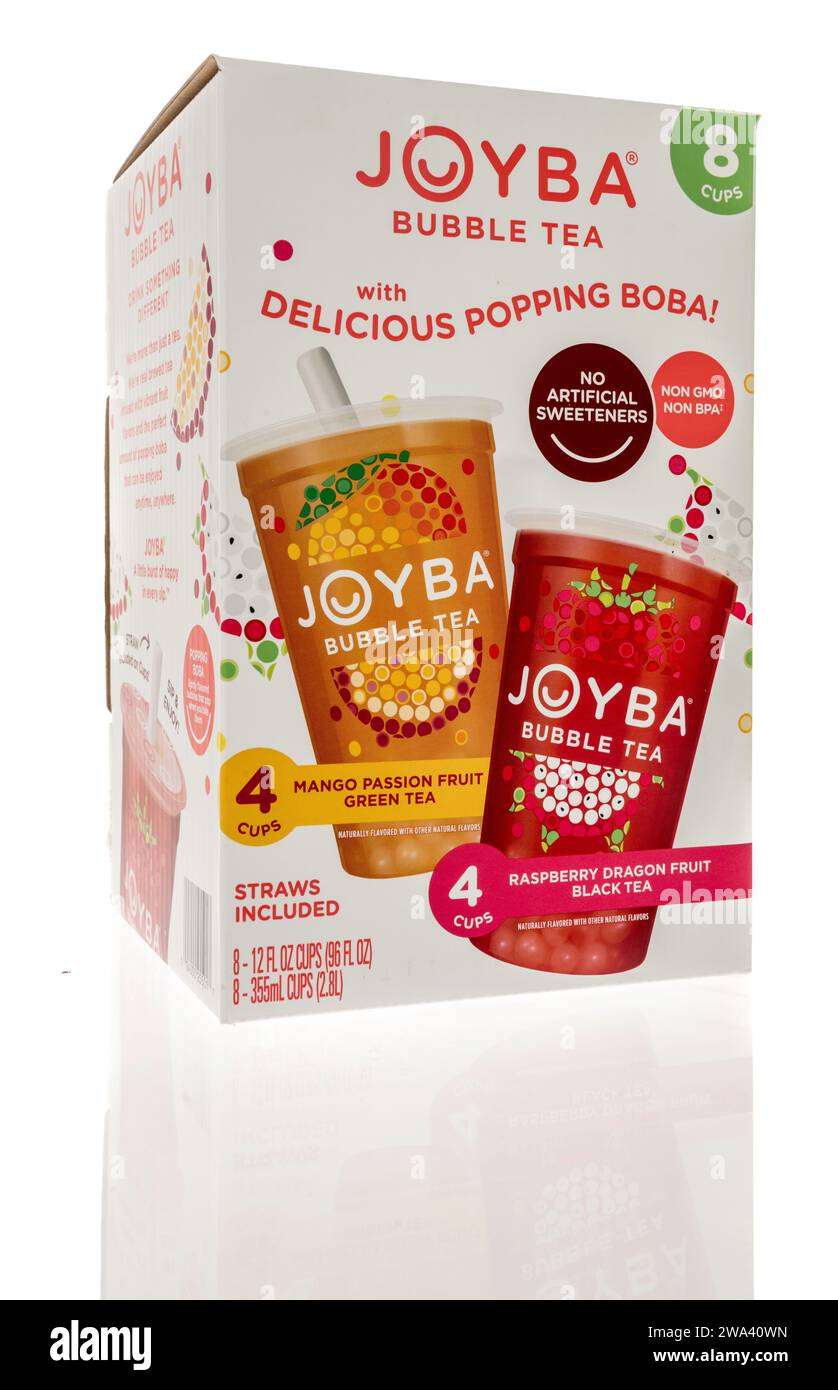 Winneconne, WI - 23 December 2023: A package of Joyba buttle tea ...