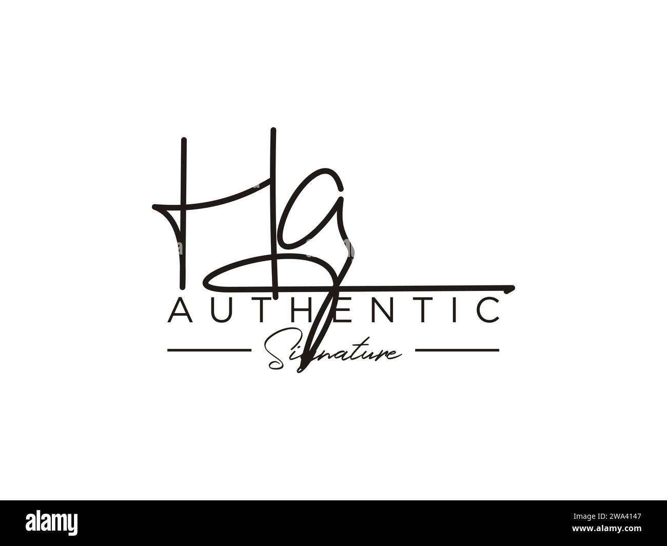 HA Signature Logo Template Vector Stock Vector Image & Art - Alamy