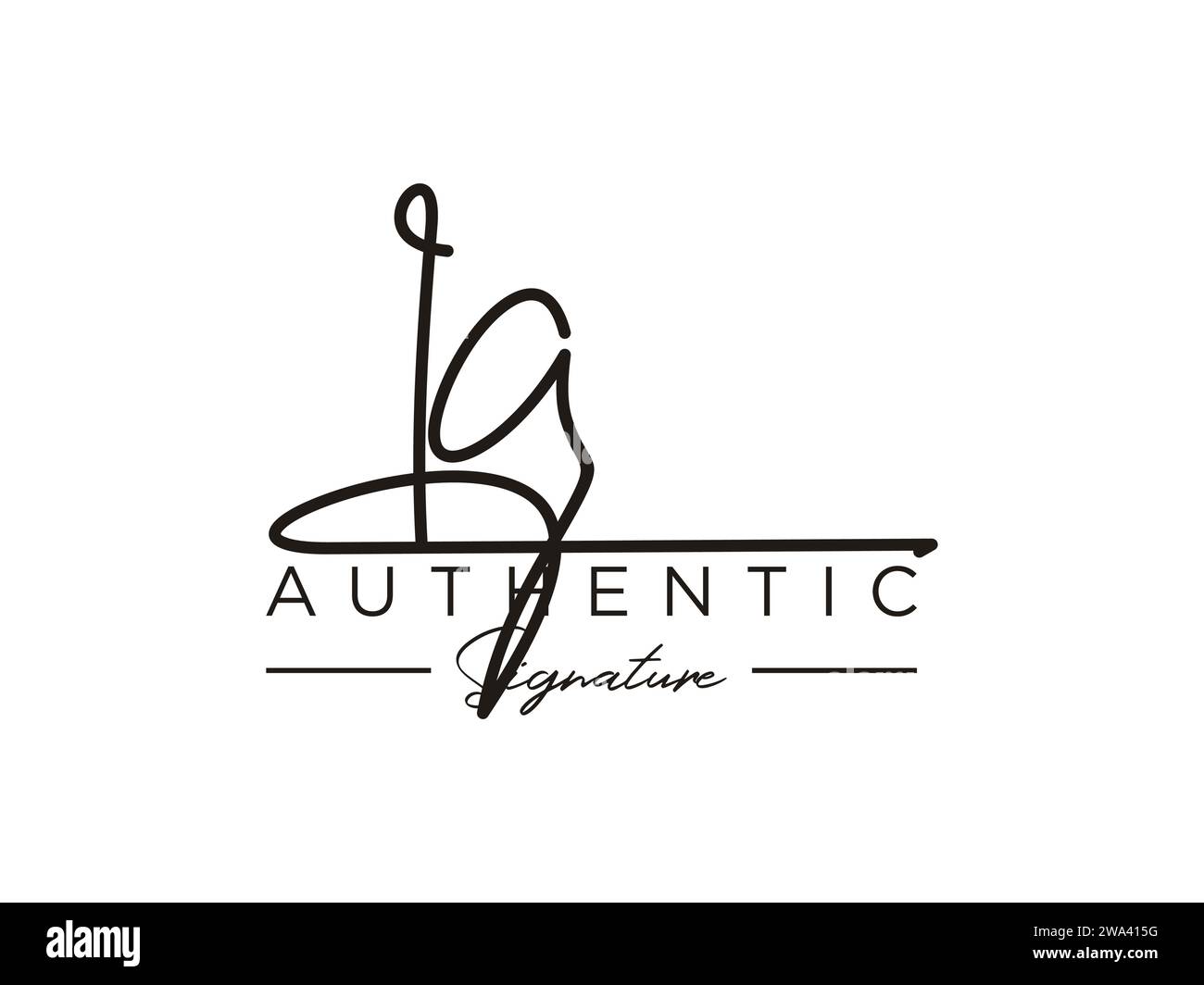 Ia signature Cut Out Stock Images & Pictures - Alamy