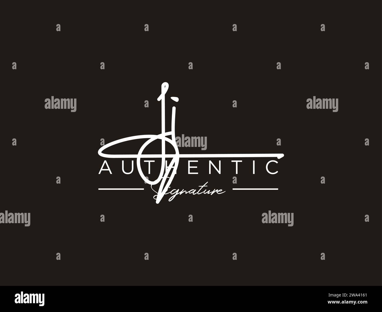 JI Signature Logo Template Vector Stock Vector Image & Art - Alamy