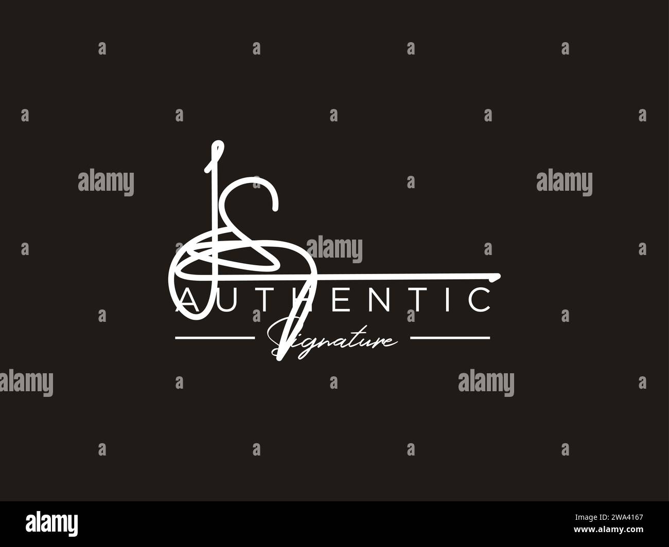 JS Signature Logo Template Vector Stock Vector Image & Art - Alamy