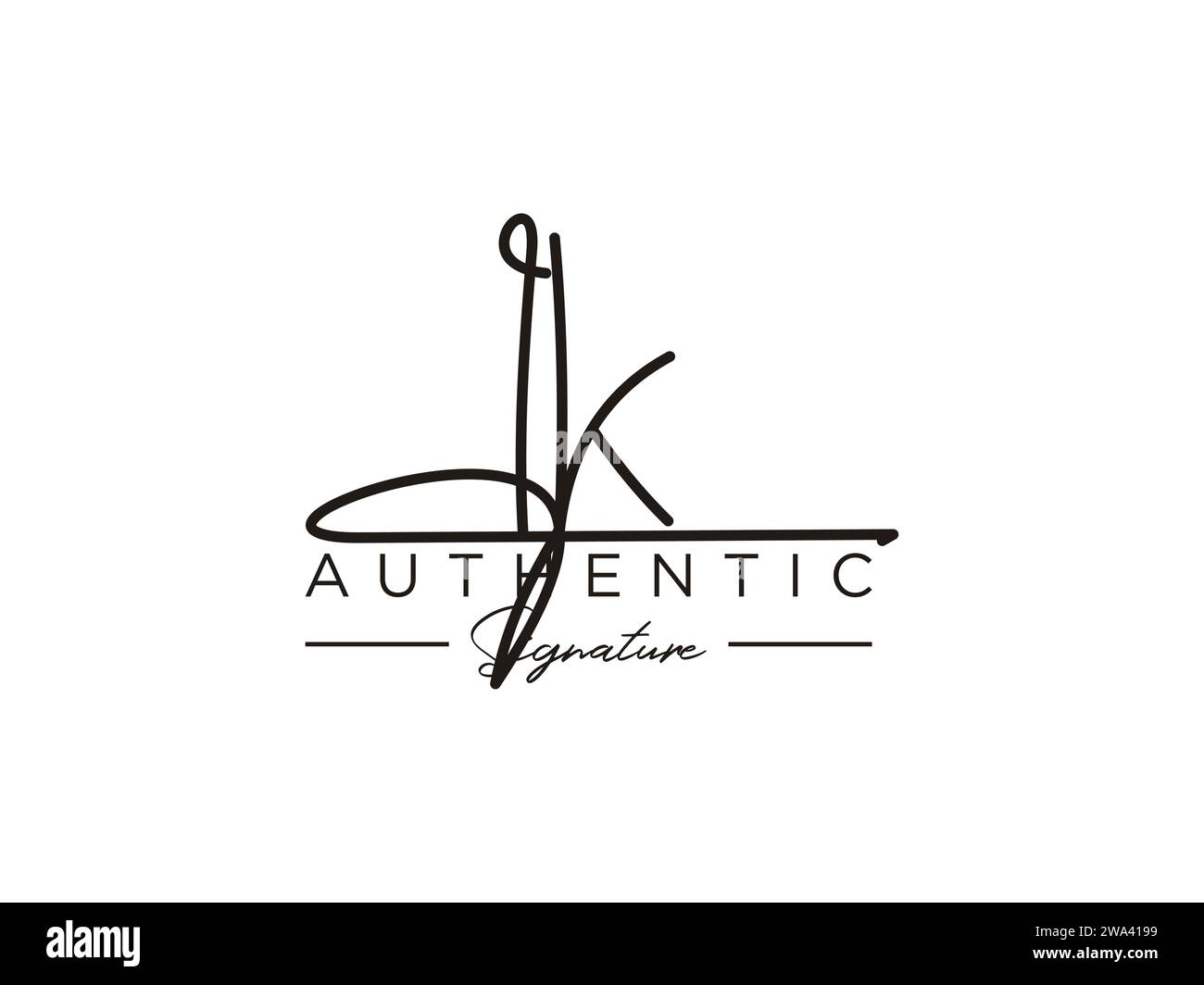 IK Signature Logo Template Vector Stock Vector Image & Art - Alamy