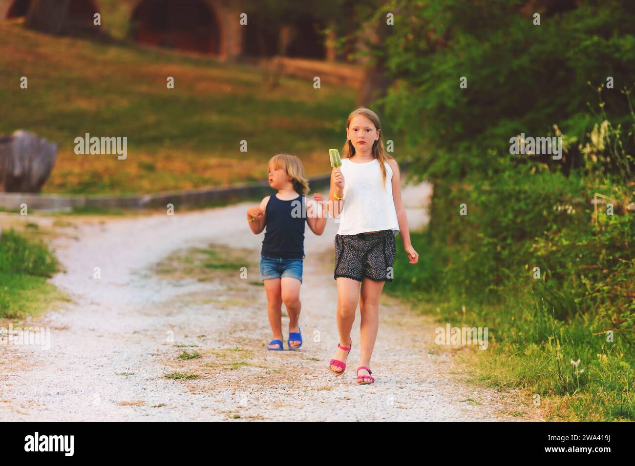 Two kids playing together hi-res stock photography and images - Alamy