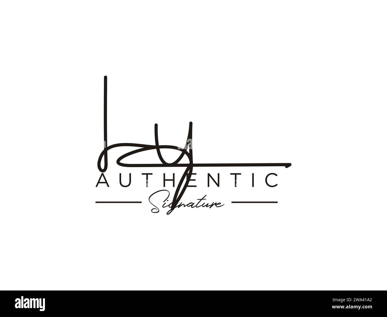 LU Signature Logo Template Vector Stock Vector Image & Art - Alamy