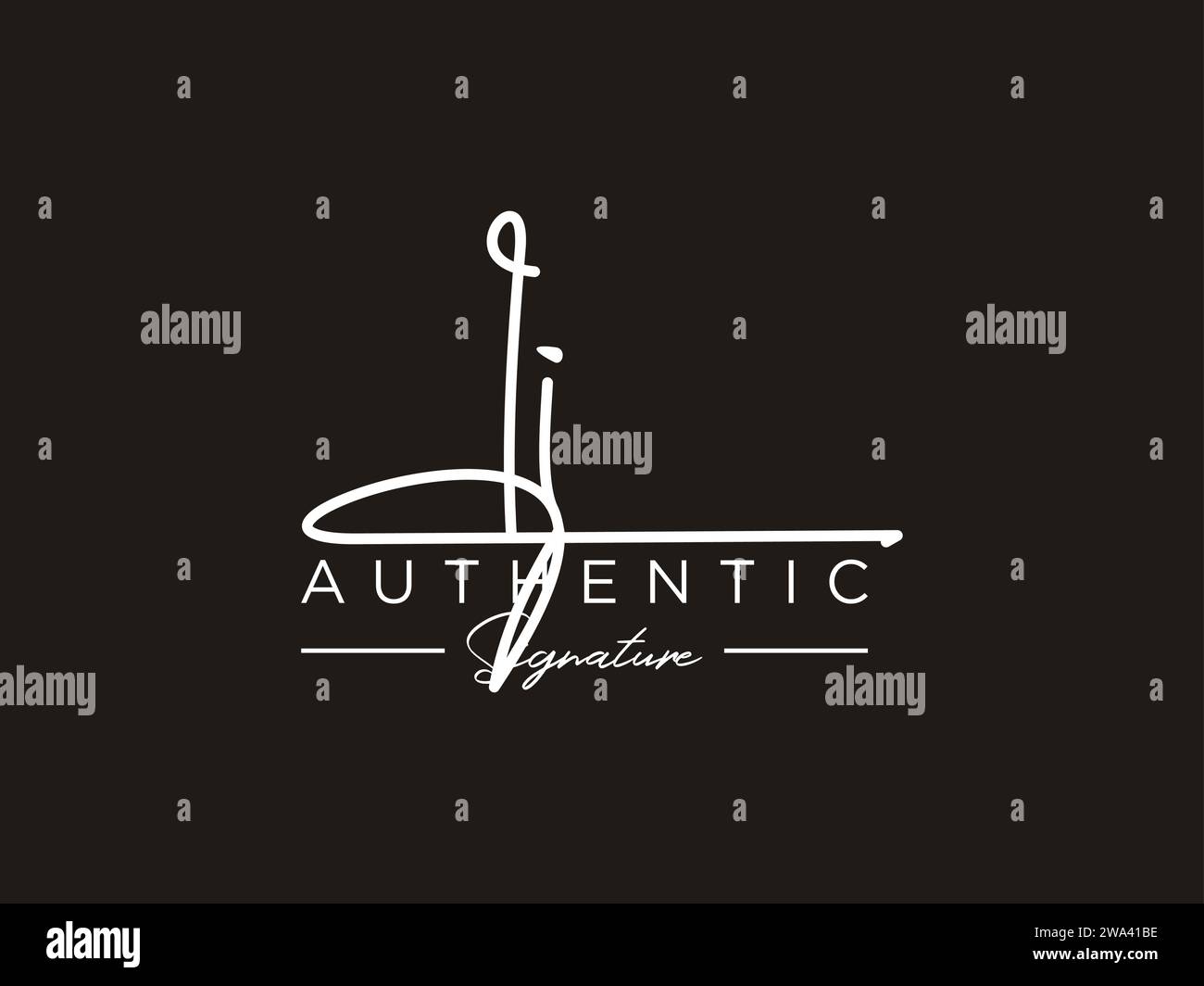 Ii monogram vector vectors hi-res stock photography and images - Alamy